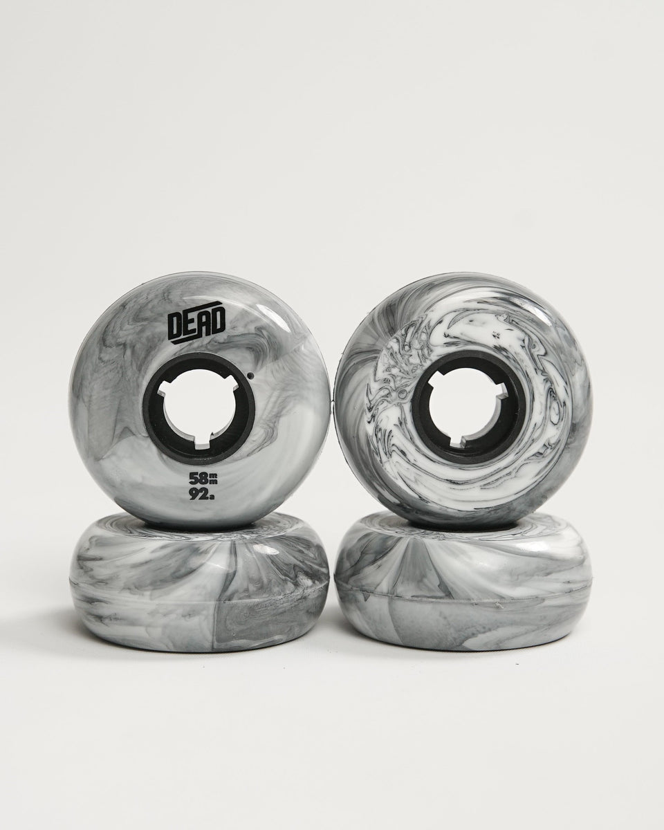 Dead Wheels - 58mm/92a - Grey Marbled – Shred City Skates