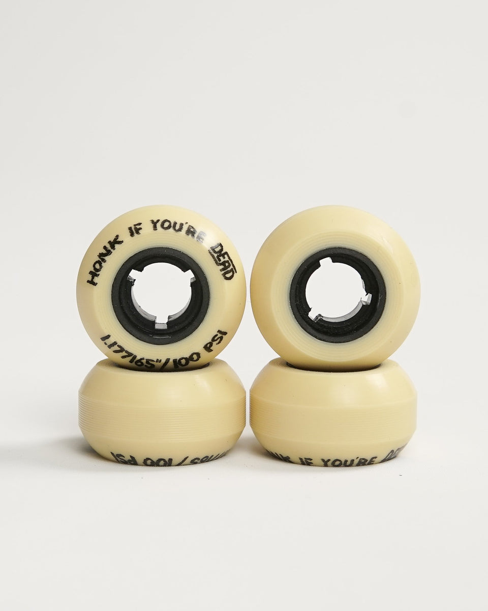 Dead Wheels - 45mm/100a - Tyred Ecru – Shred City Skates