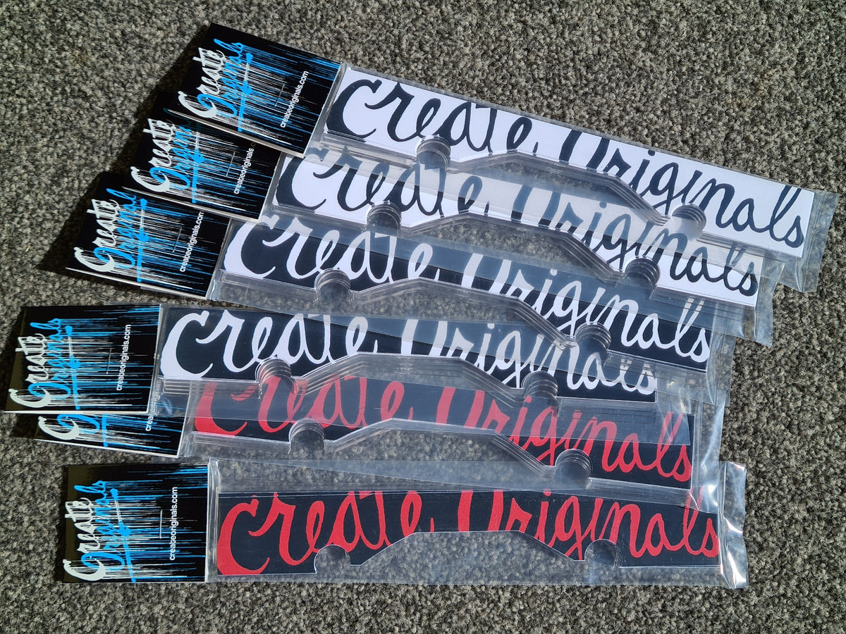 Create Originals - Frame Inserts - Black Script on White – Shred City ...